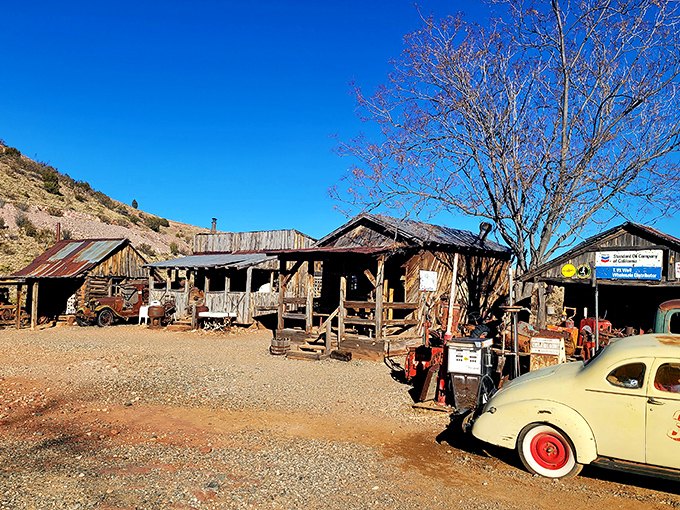 Rustic wooden structures and vintage vehicles tell Jerome's story better than any history book&mdash;the past is literally parked right outside.
