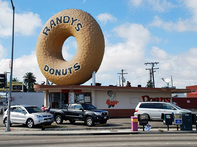 America&rsquo;s most iconic donut rises above Inglewood, guiding sweet-toothed pilgrims from afar like a frosted beacon of indulgence.