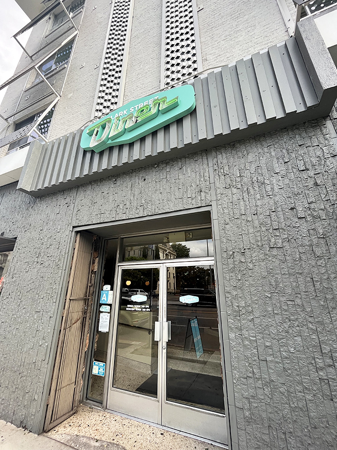 That retro-chic entrance isn't just Instagram bait&mdash;it's a portal to a world where breakfast is served all day and calories don't count on weekends.