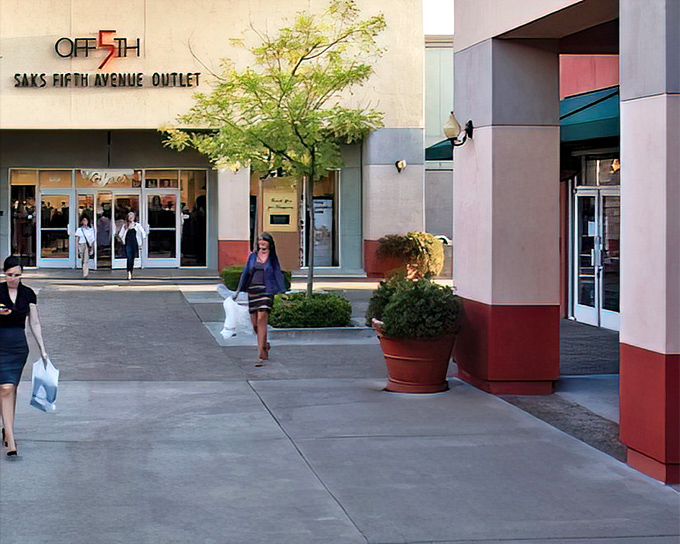 Mediterranean elegance meets bargain hunting paradise at Folsom Premium Outlets, where fountains and arched entryways create a shopping atmosphere worth the drive.