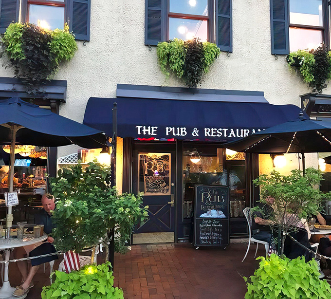 Step through these doors at dusk and you're greeted by twinkling lights and the promise of that legendary French onion soup everyone's talking about.