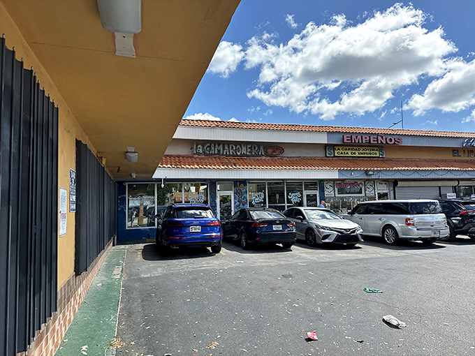 The unassuming strip mall exterior of La Camaronera proves once again that Florida's best seafood often hides in plain sight, like a delicious culinary speakeasy.