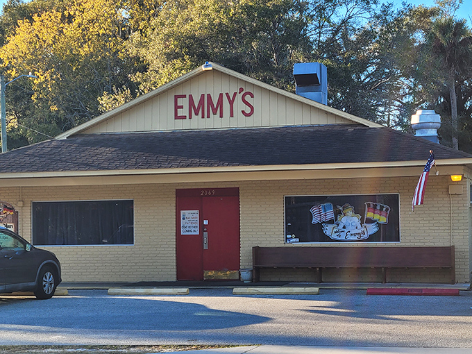 The unassuming exterior of Emmy's Time Out Tavern hides culinary treasures that would make your grandmother proud. German cuisine meets Florida hospitality behind that red door.