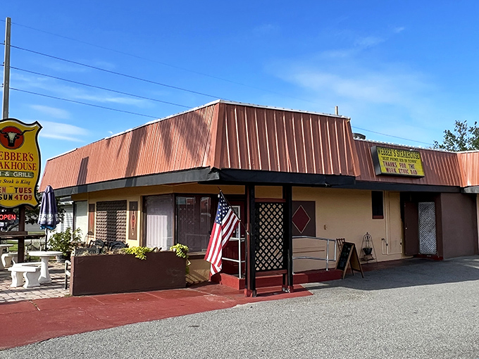 Welcome to steak paradise, where the building's modesty hides treasures that'll make your cardiologist nervous.