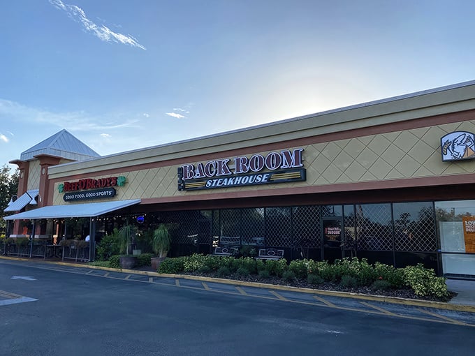 Don't let the shopping center location fool you—this unassuming exterior houses a carnivore's paradise that proves Florida's culinary prowess extends far beyond seafood and key lime pie.