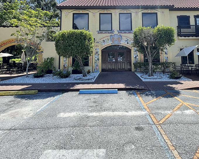 The Mediterranean-meets-Bavaria fa&ccedil;ade of Yalaha Bakery stands like a delicious mirage in Central Florida, promising authentic German treats behind those ornate doors.