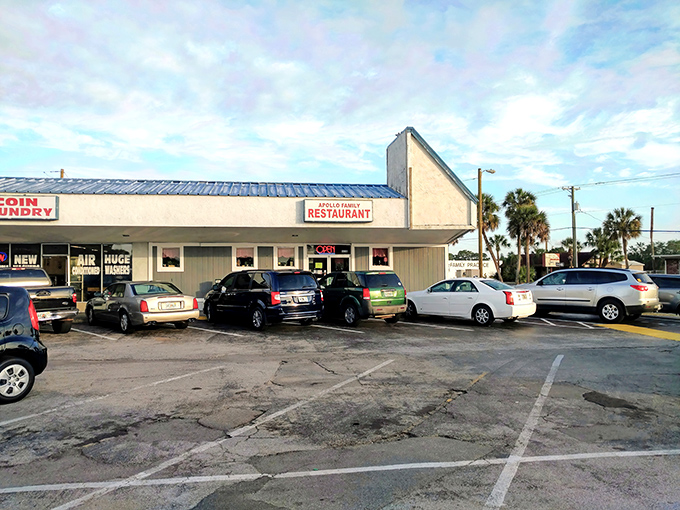The unassuming exterior of Apollo Beach Diner beckons with its coastal charm and promise of home-style cooking. Sometimes the best culinary treasures hide in plain sight.