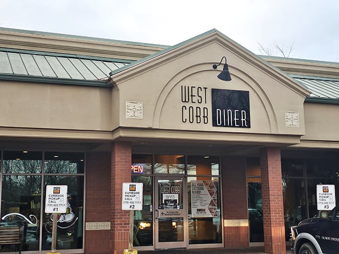 The unassuming exterior of West Cobb Diner proves once again that culinary treasures often hide in plain sight, waiting for curious food adventurers.