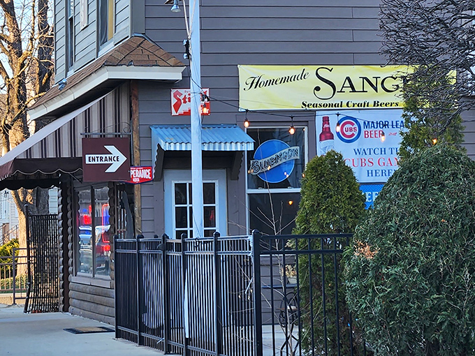 The unassuming exterior of Burt's Place in Morton Grove &ndash; where pizza pilgrims have been making their devotional journeys for decades.