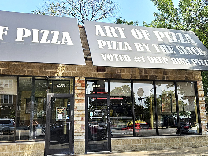 Proudly declaring its "#1 Deep Dish" status, Art of Pizza doesn't need flashy gimmicks when the food speaks volumes louder than any neon sign could.