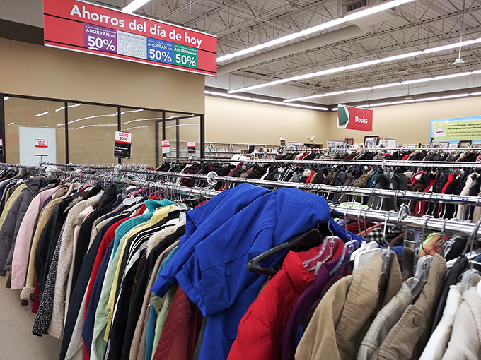Daily deals and endless racks &ndash; where treasure hunters navigate the colorful sea of second chances at Savers.