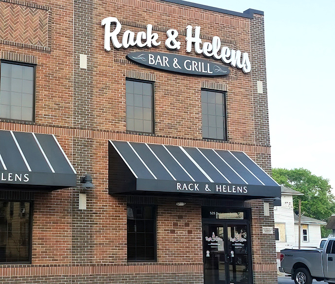 The brick fortress of flavor on Broadway Street beckons hungry travelers with its unassuming charm. Culinary treasures await inside this New Haven landmark.