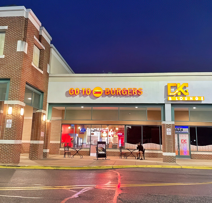 The neon glow of Go To Burgers beckons from the strip mall like a lighthouse for the hungry. Simple exterior, extraordinary flavors await inside.