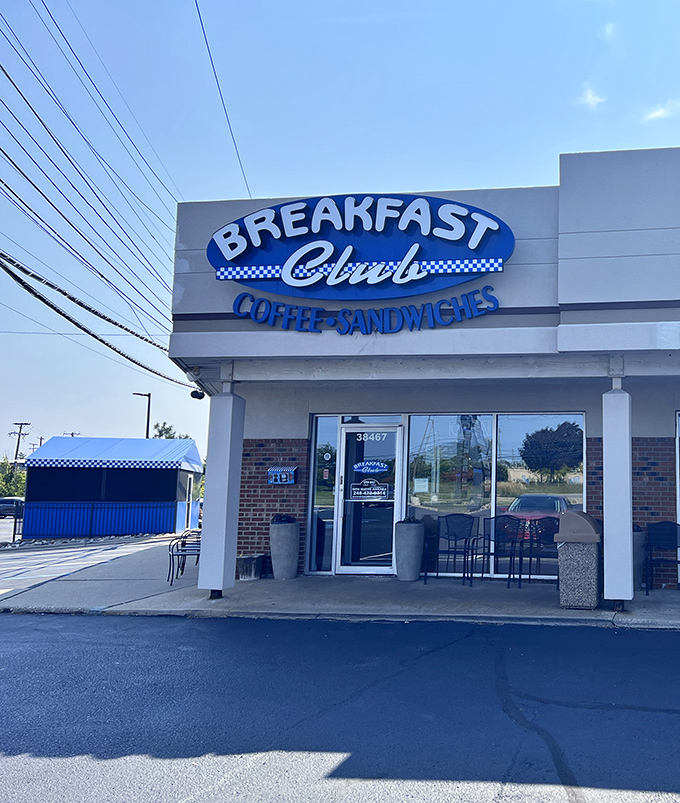 The blue and white sign beckons like a lighthouse for the breakfast-starved. This unassuming strip mall location houses morning magic that's worth the drive.