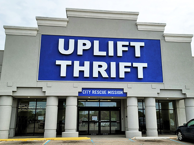 That bold blue sign isn't just announcing a store &ndash; it's declaring your wallet's new best friend has arrived.