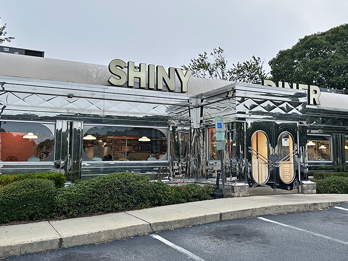 From another angle, this chrome time machine beckons hungry travelers with the promise of comfort food and nostalgia served in equal portions.