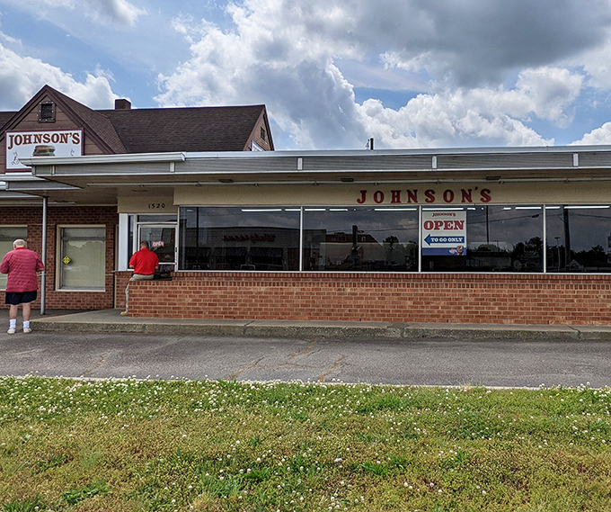 Classic brick meets timeless promise - this unassuming exterior has been serving burger perfection for generations.