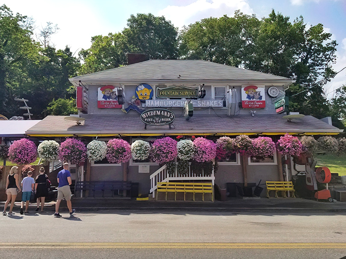 In summer, The Turf Club transforms with hanging flower baskets that make this burger joint look like it's dressed up for prom&mdash;and serving the best food at the after-party.