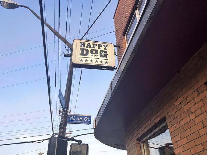That vintage sign hanging above W. 58th St. might as well say "Hot Dog Heaven This Way" &ndash; a beacon for comfort food seekers throughout Cleveland.