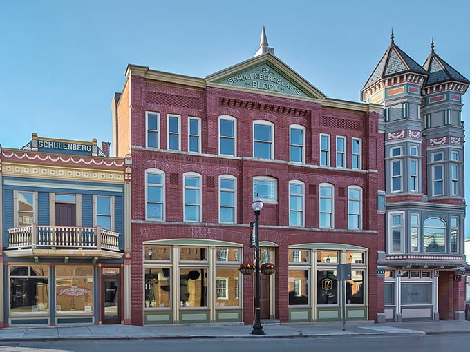 The historic Schulenberg Block building in New Bremen houses the Bicycle Museum of America, its red brick fa&ccedil;ade and ornate turret standing as proudly as a vintage Schwinn on display.