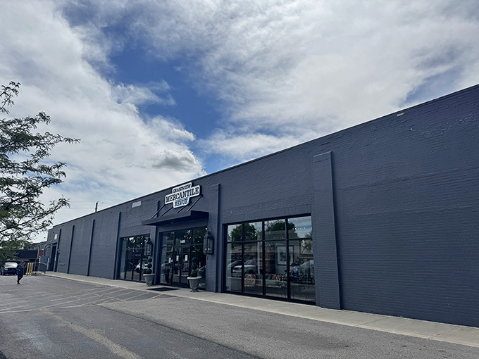 The unassuming gray exterior of Grandview Mercantile belies the wonderland of treasures inside, like a speakeasy for furniture enthusiasts.