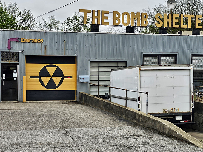 The nuclear fallout symbol isn't warning you away&mdash;it's beckoning you into Akron's ultimate time-travel portal for nostalgic treasures.