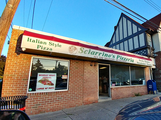 The unassuming brick exterior of Sciarrino's Pizzeria stands like a time capsule on Springfield's busy street&mdash;proof that culinary treasures often hide in plain sight.