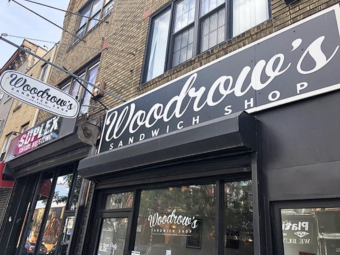 Another angle of this brick beauty, where sandwich dreams come true and your diet plans go to die.