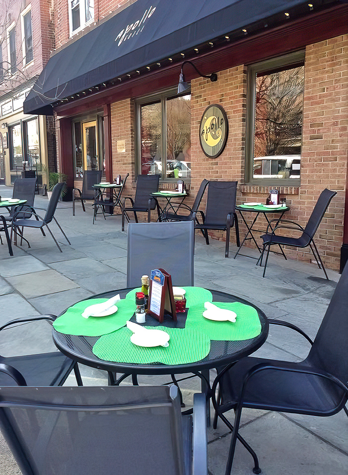 Apollo Grill's charming brick facade proves that great restaurants don't need flashy exteriors to draw crowds.