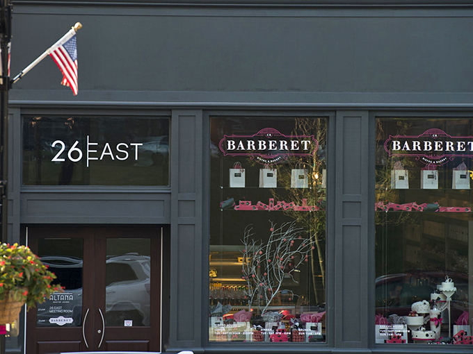 A slice of Paris on East King Street! The elegant gray fa&ccedil;ade with French flag proudly announces you've found Lancaster's gateway to authentic French patisserie.