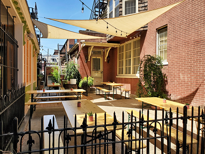 That moment when Lancaster's most charming outdoor dining space makes you forget you're not in Europe.