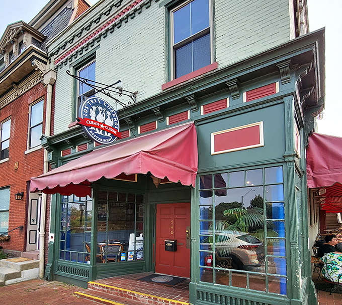 The mint-green facade with vibrant red awnings isn't just charming&mdash;it's a portal to Havana hiding in plain sight on a Harrisburg street corner.