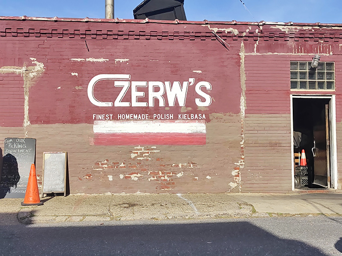 No fancy signage needed when what's inside is this good. Czerw's proudly displays its Polish flag colors and straightforward mission: making incredible kielbasa that speaks for itself.