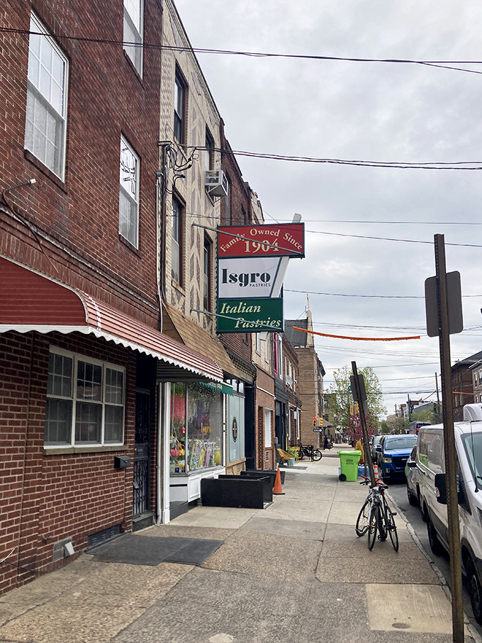 The iconic red and green sign beckons sweet-toothed pilgrims to this Philadelphia Italian Market institution, where pastry dreams come true daily.
