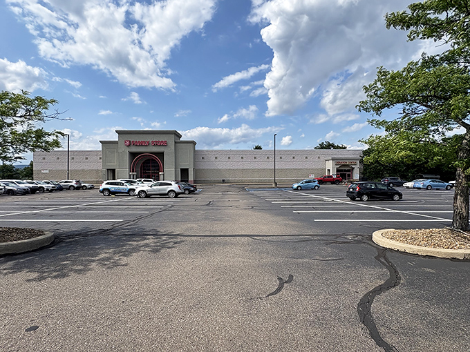 That parking lot tells you everything you need to know about what's waiting inside for your wallet.