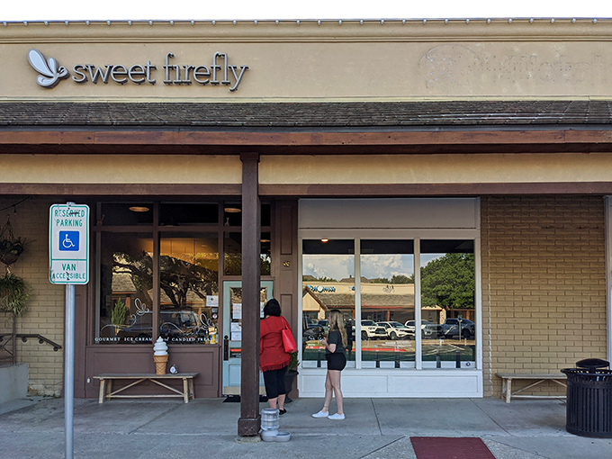 The unassuming storefront that launches a thousand ice cream dreams. Sweet Firefly's exterior promises simple pleasures that deliver extraordinary joy.