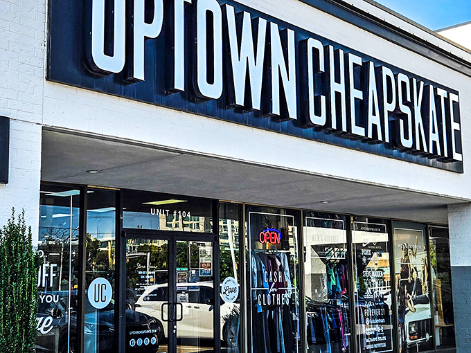 The sleek black and white signage belies what's inside &ndash; a treasure trove of fashion finds that'll make both your wardrobe and wallet do a happy dance.