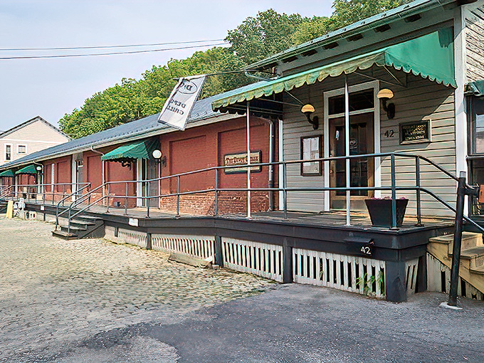 The unassuming exterior of The Depot Grille hides culinary treasures within, like finding a Picasso at a yard sale.
