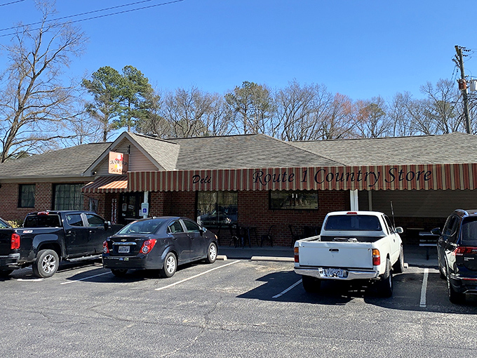 The unassuming brick exterior of Route 1 Country Store hides culinary treasures that would make any food pilgrim weep with joy.