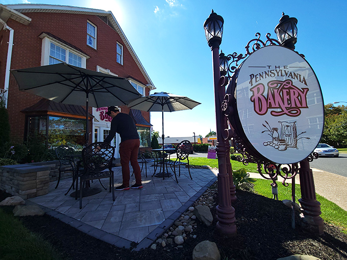 The iconic brick exterior of The Pennsylvania Bakery beckons like a lighthouse for the sweet-toothed, complete with charming patio seating for sugar-fueled contemplation.