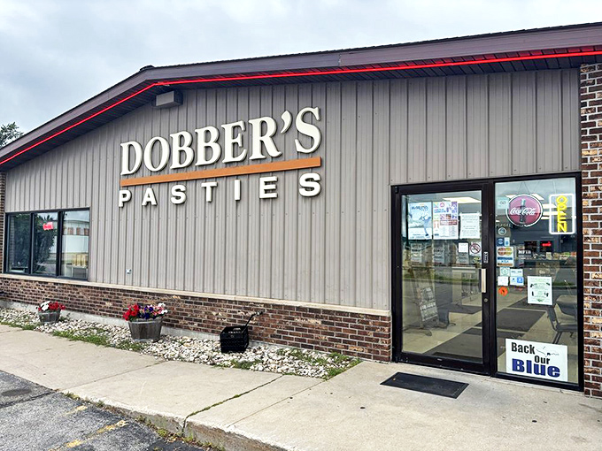 No fancy frills needed when you're the pasty king of the U.P. Just a straightforward sign and the promise of culinary bliss.