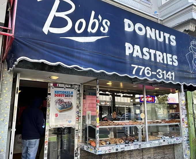The iconic blue awning of Bob's beckons like a lighthouse for the sugar-deprived, promising sweet salvation 24 hours a day.
