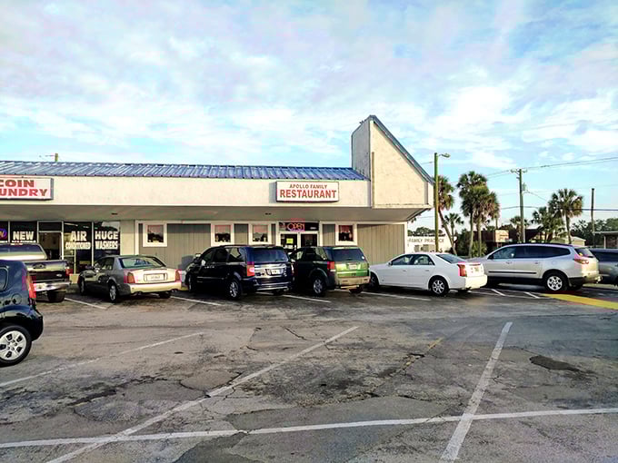 The unassuming exterior of Apollo Beach Diner beckons with its coastal charm and promise of home-style cooking. Sometimes the best culinary treasures hide in plain sight.