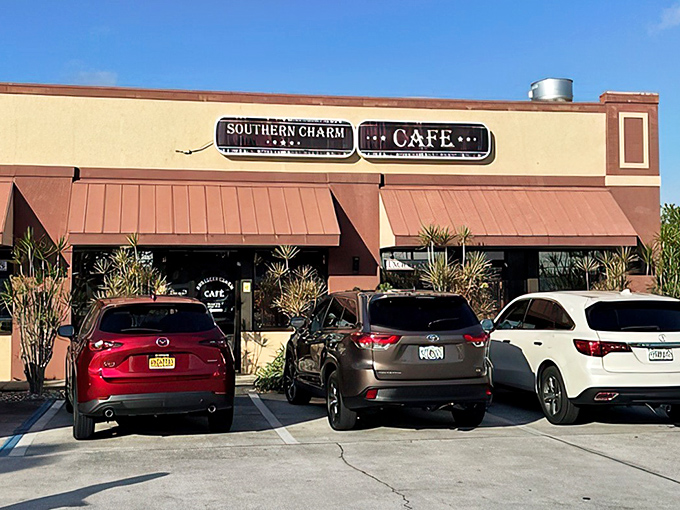 The unassuming exterior of Southern Charm Cafe hides culinary treasures that would make any Southern grandmother proud. Florida sunshine and Southern comfort food&mdash;what more could you ask for?
