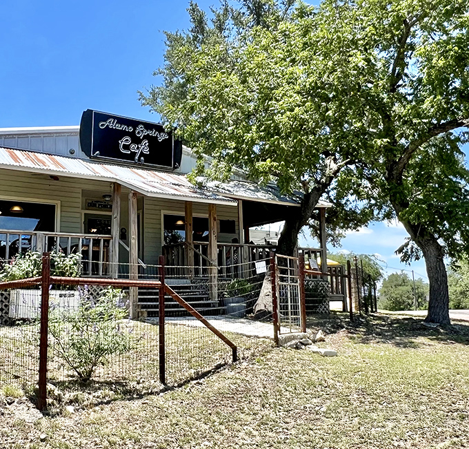 The quintessential Texas Hill Country hideaway &ndash; rustic charm under shade trees with a metal roof that's weathered more stories than a country song.