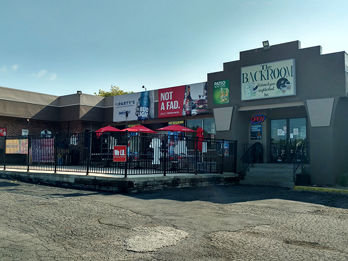 No-frills exterior, maximum flavor inside. The Backroom Bar and Grille's modest storefront in Mansfield hides culinary treasures worth discovering.