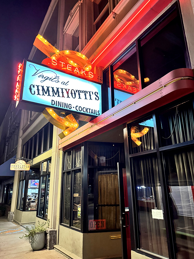 That iconic yellow arrow sign isn't just pointing to dinner&mdash;it's directing you to one of Eastern Oregon's most legendary culinary experiences.