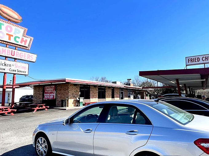 That iconic neon sign isn't just advertising &ndash; it's a time machine to when drive-ins ruled and dinner came with a side of nostalgia.