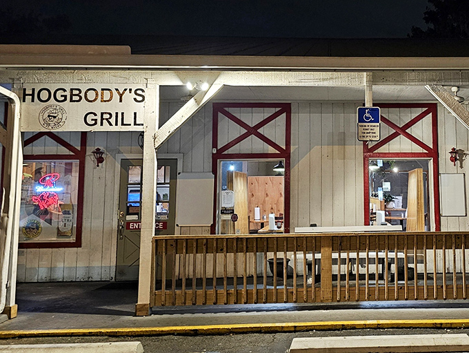 The unassuming white exterior with those iconic red doors is like Florida's version of Narnia's wardrobe &ndash; step inside for a magical culinary adventure.