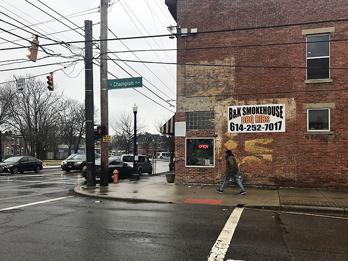 The unassuming brick exterior of B&K Smoke House proves once again that the best barbecue joints don't waste money on fancy facades when there's meat to be smoked.